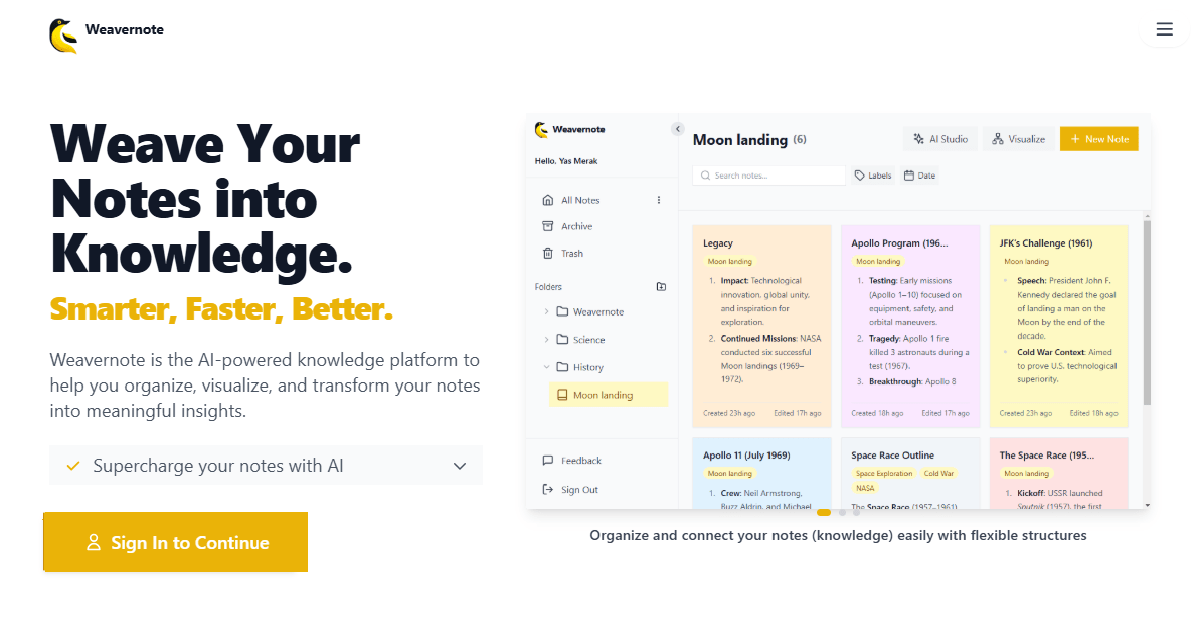 Weavernote - Weave Your Notes Into Knowledge